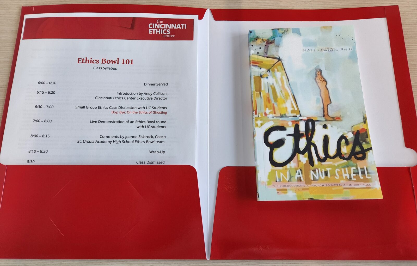 "A" Grade for Ethics Bowl 101 - Cincinnati Ethics Center